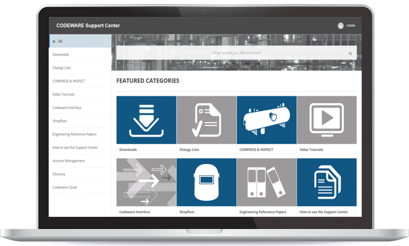Centro de acceso de clientes - Codeware