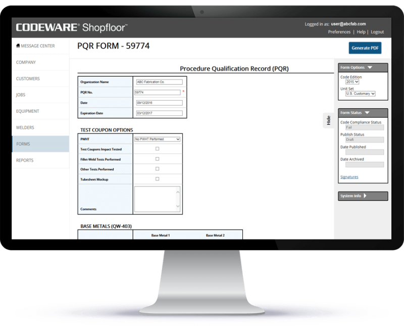 Codeware - Pressure Vessel Design, Welding & FFS Software - Codeware
