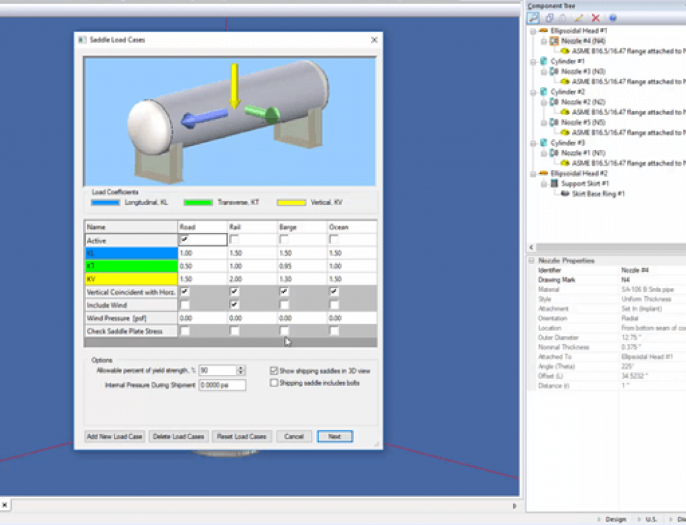 Check Nozzle Loads With WRC 537/WRC 107 | Codeware