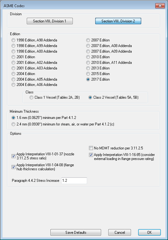 COMPRESS and ASME VIII-2 (Division 2) | Codeware
