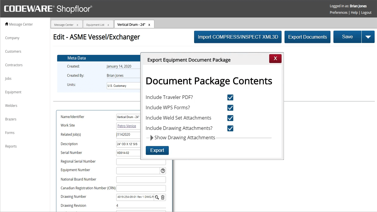 The Shopfloor Document Turnover Package - Codeware