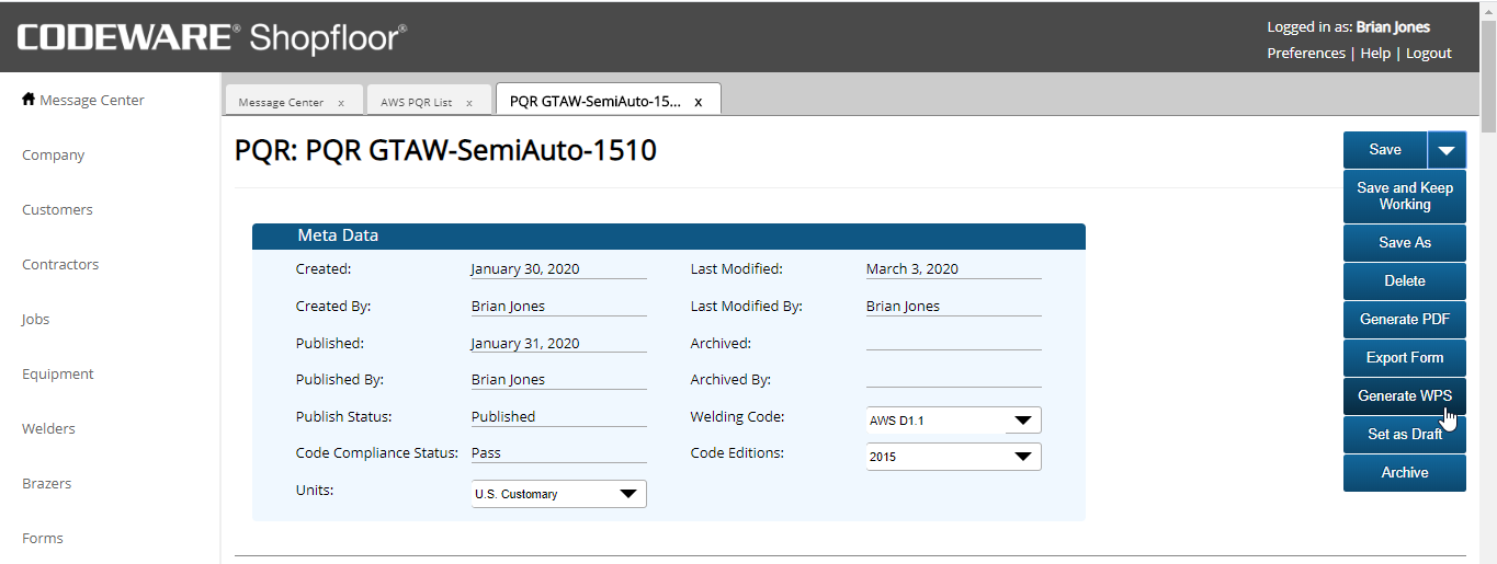 ASME IX and AWS D1 Essential Variables Compliance Checks - Codeware
