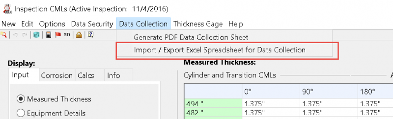 Integration Between Excel Spreadsheets and INSPECT - Codeware