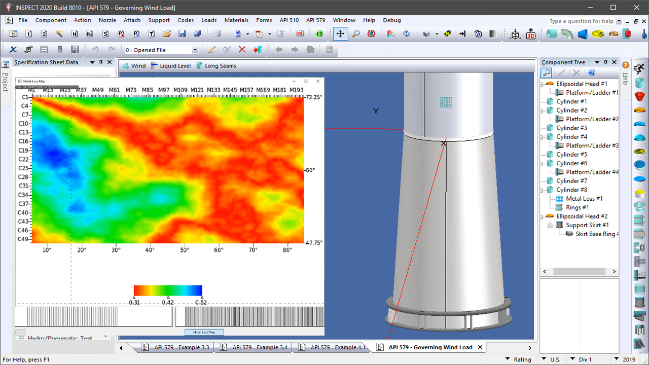 API 579-1 and Pressure Relieving Devices in INSPECT - Codeware