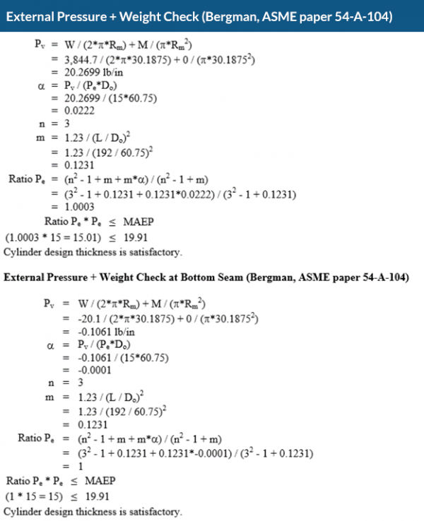 External Pressure Design with COMPRESS - Codeware