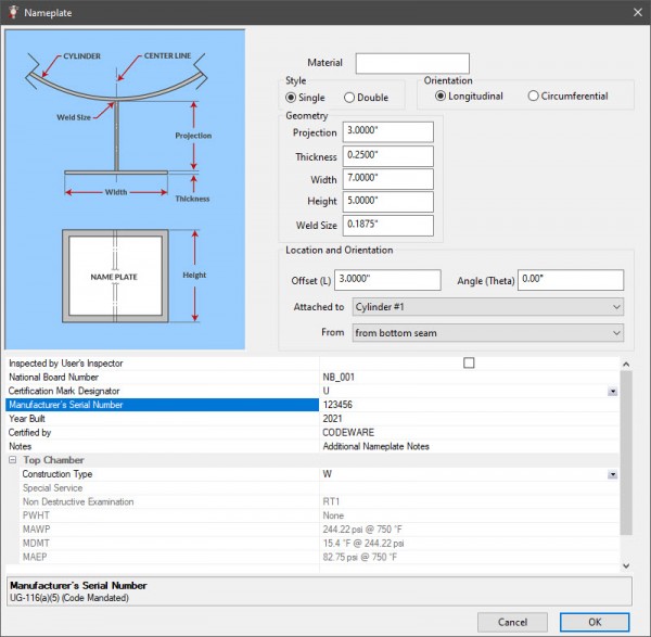 Pressure Vessel Nameplate Creation With COMPRESS - Codeware
