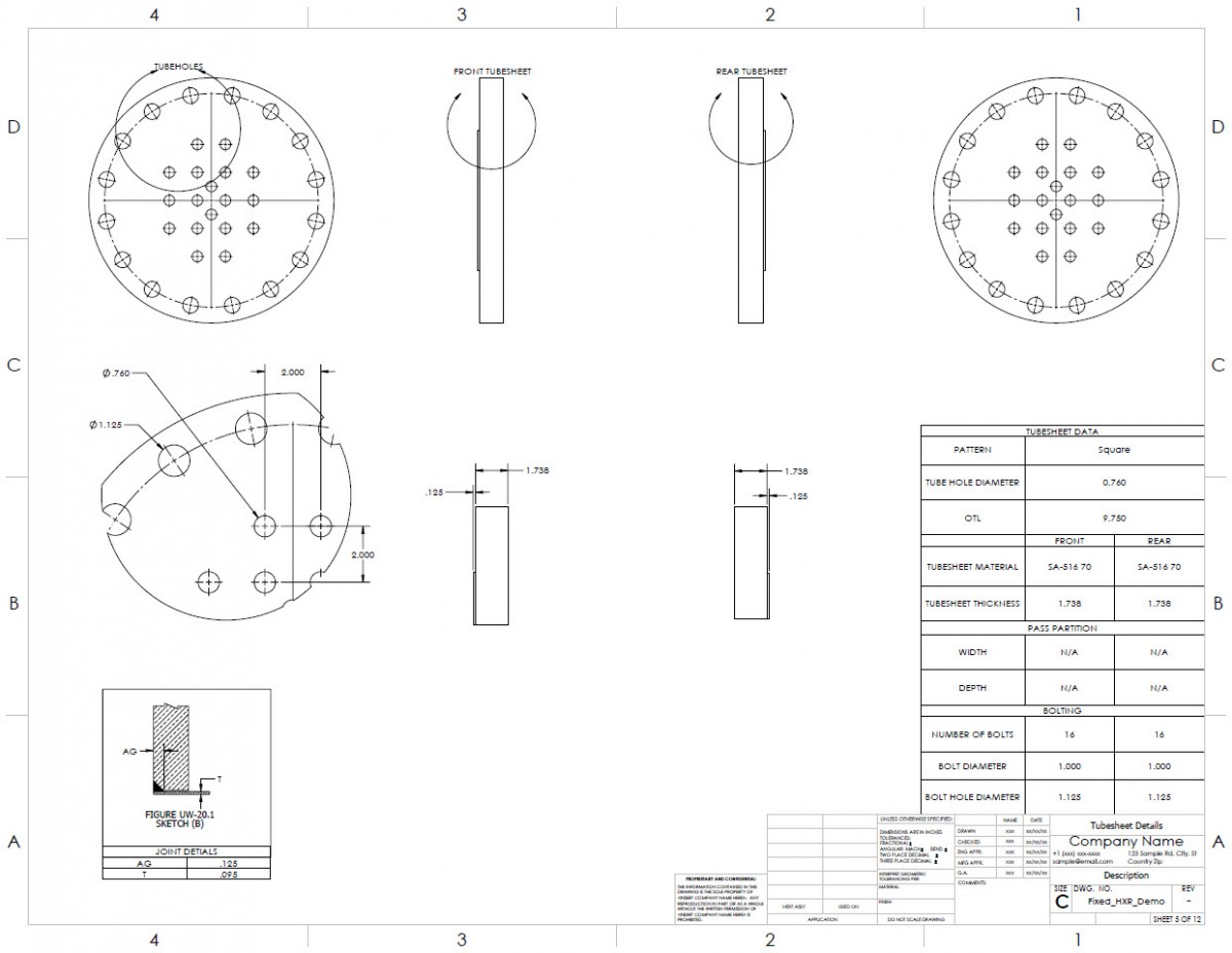 Pressure Vessel & Heat Exchanger Drawings - Codeware