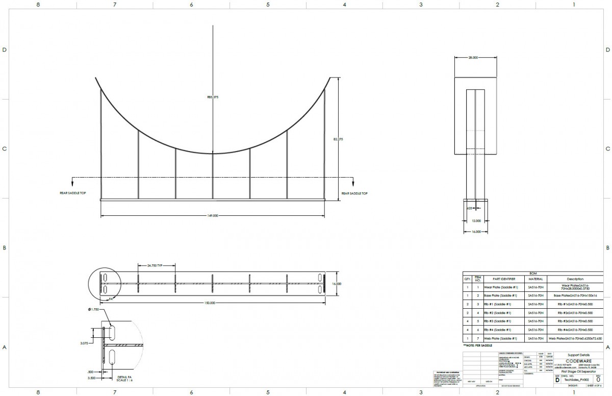 Pressure Vessel & Heat Exchanger Drawings - Codeware