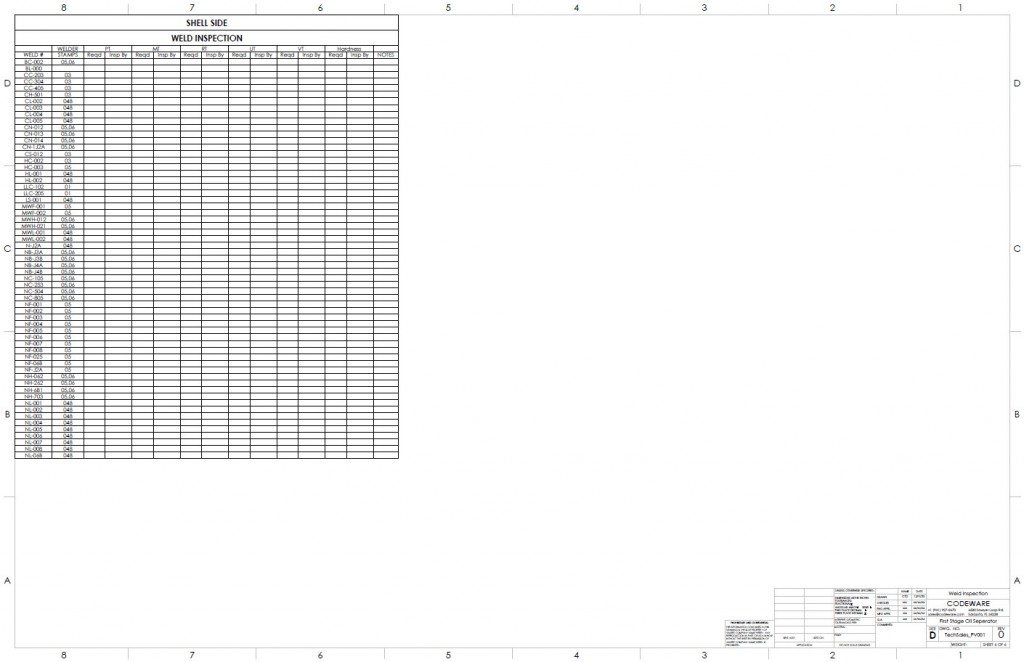 Pressure Vessel & Heat Exchanger Drawings - Codeware
