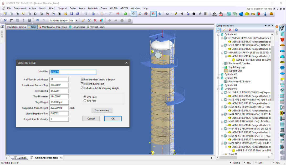 Pressure Vessel Internals, Attachments, Clips, and Lugs - Codeware
