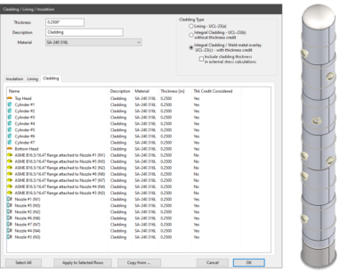 Cladding In COMPRESS - Codeware