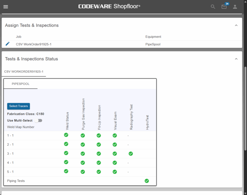 Quality Control Dashboard - Codeware